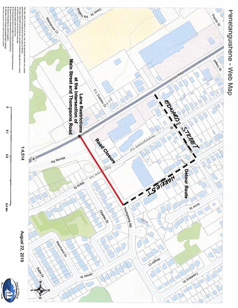 Road Closure and Lane Restrictions at the intersection of Main Street ...